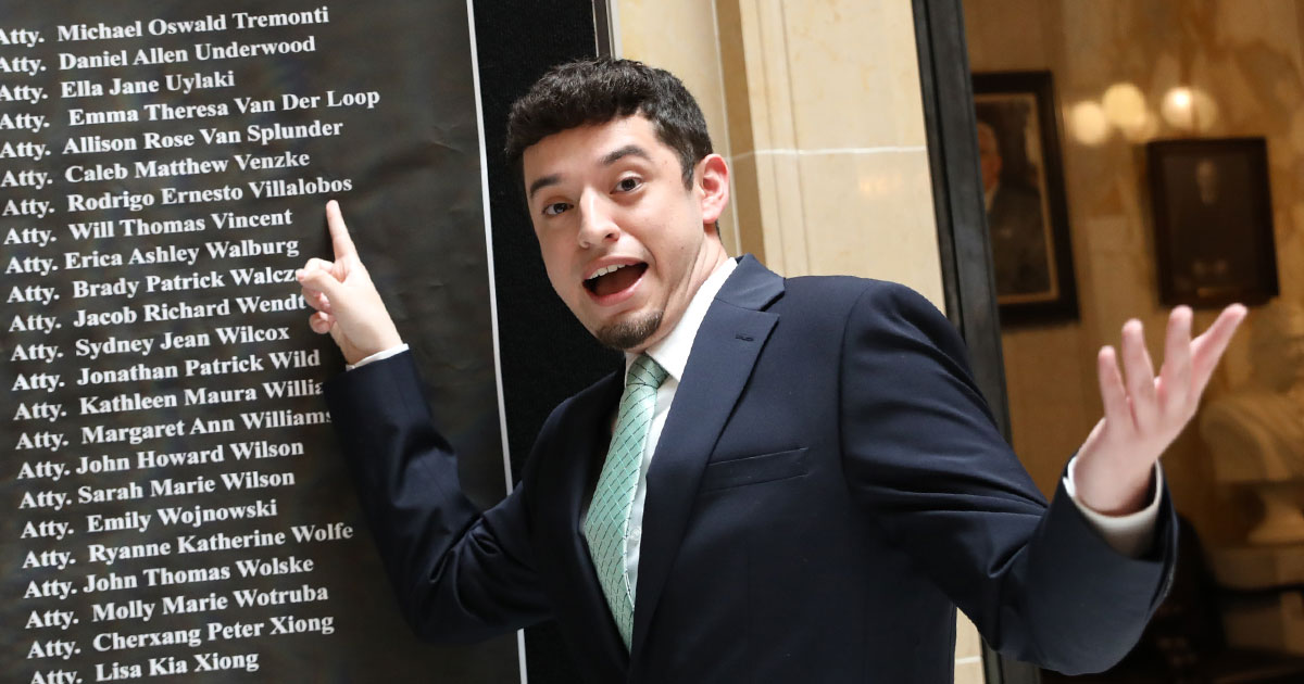 Inside Track: From Law School to Law Practice: 151 Marquette Grads Take the Oath in Wisconsin